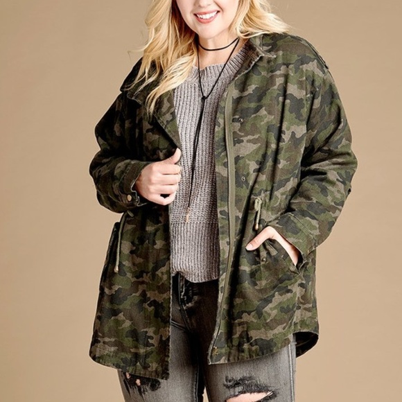 Jackets & Coats | Plus Size Camo Utility Jacket | Poshmark